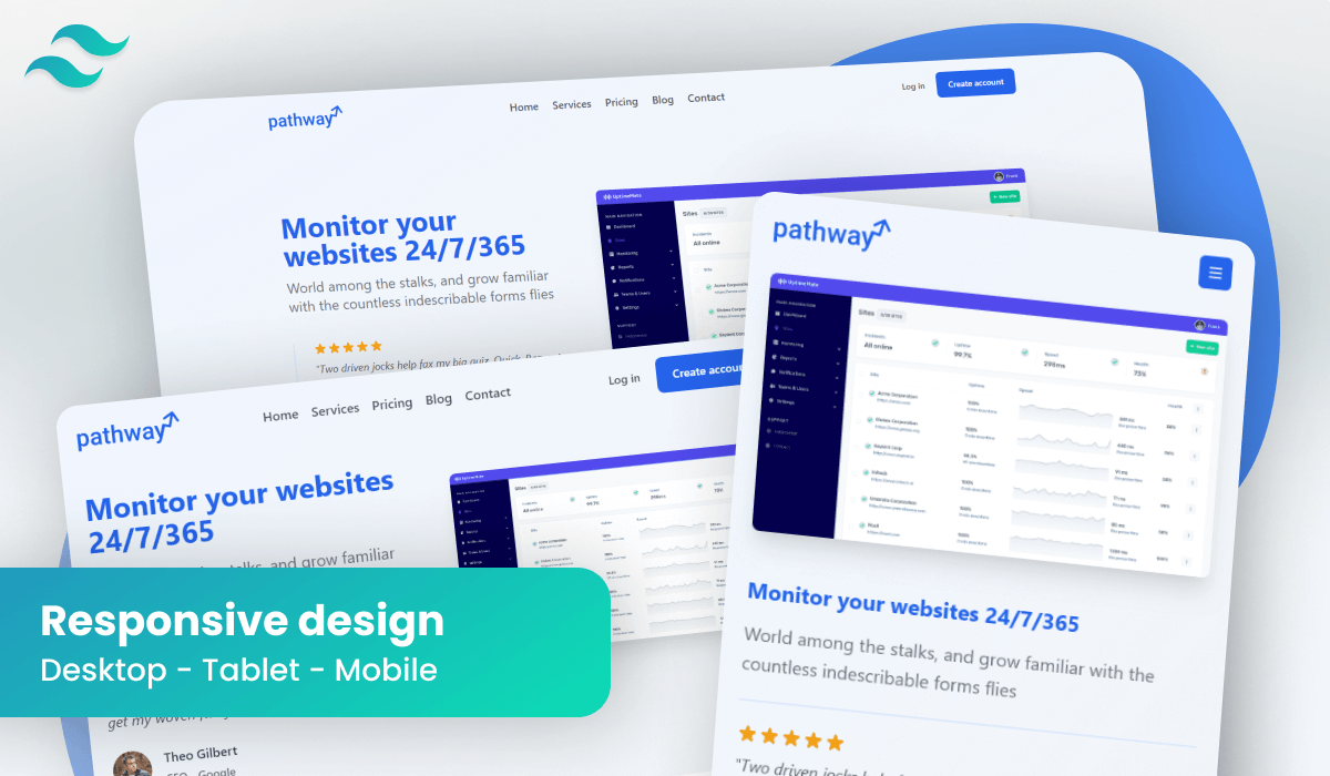 Landing Page for Tailwind CSS - Software Landing Page for Tailwind CSS - Software